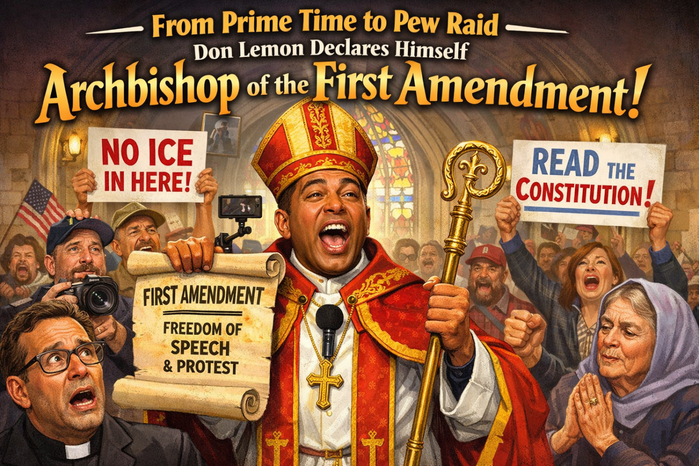 From Prime Time to Pew Raid: Don Lemon Declares Himself Archbishop of ...