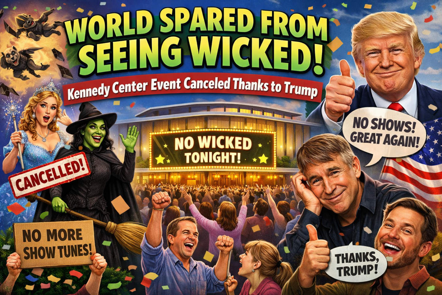 World Spared From Having to Watch Wicked as Composer Cancels Kennedy ...